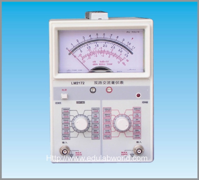 Dual channel AC Millivoltmeter--ELECTRICS AND ELECTRONICS, 21016-1